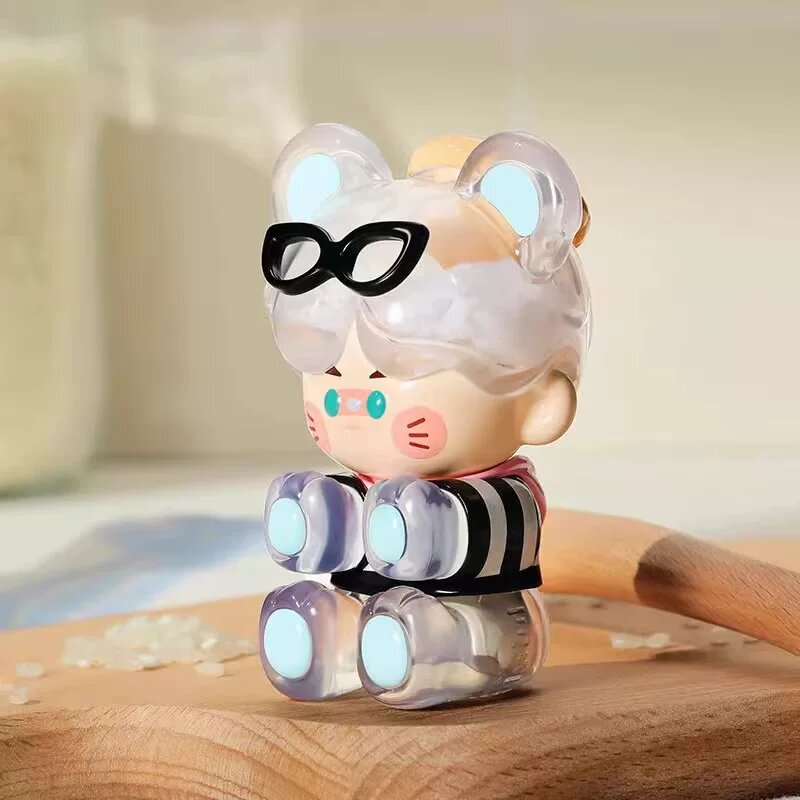 Фигурка POPMART PINO JELLY из серии In Your Life, Мышь с рисом, коллекционная игрушка-сюрприз