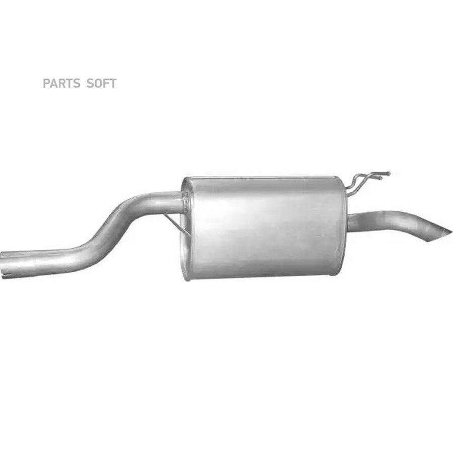 Глушитель задняя часть Fiat Punto 1.3MJTD 03-06, Idea 1.3MJTD 03-, Lancia Musa 1.3JTD 03-, Ypsilon 1.3JTD 04-05 от официального дистрибьютора, POLMOSTROW, артикул 07465