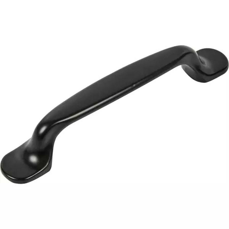 Мебельная ручка скоба 96мм, черная, L4.005.96BL