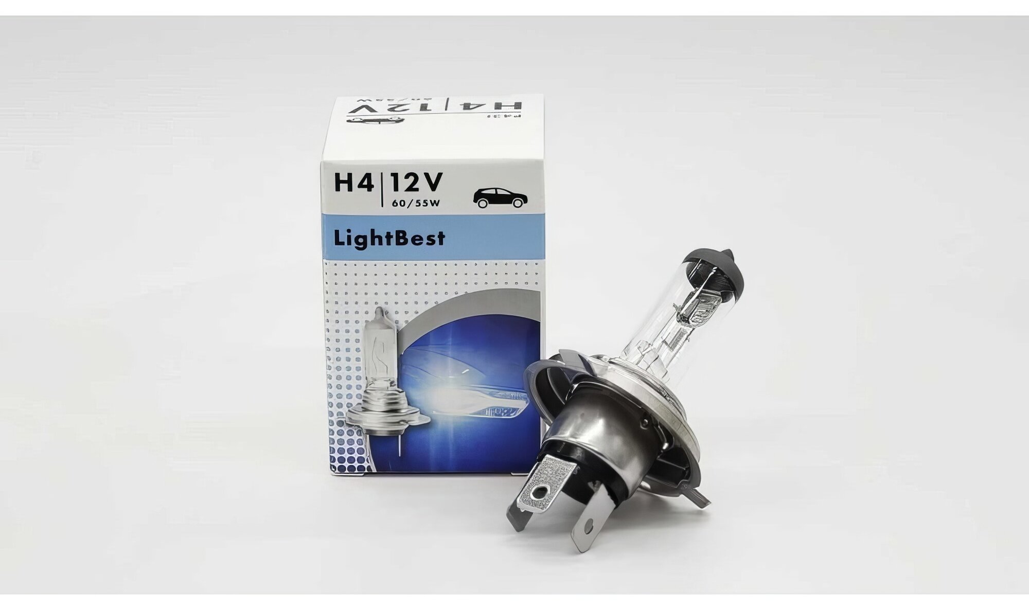 Автомобильная галогенная лампа LightBes h4, 12v, 60/55w, p43t 700809050