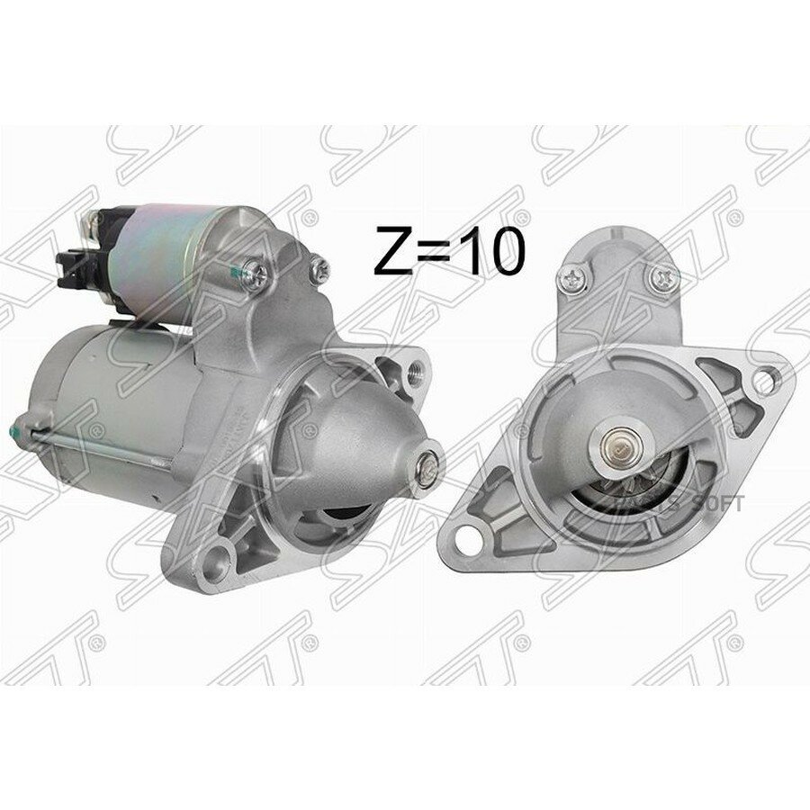 Стартер Toyota Corolla (E150, E180) 06-19 / RAV4 03-19 (1,3 kW/ Z10/ (восстановленный)) от официального дистрибьютора, SAT, артикул ST2810037090