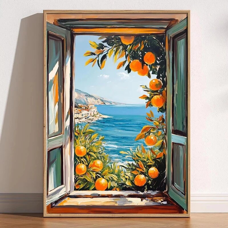 Пейзаж с окном, Матисс, 20x30см, ZLH9080