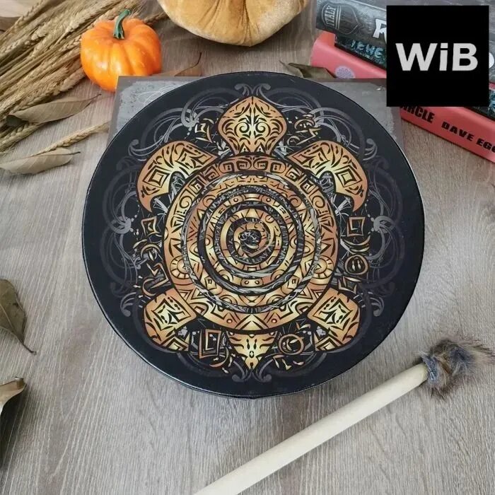 WIB Бубен шаманский, 25 см, черепаха