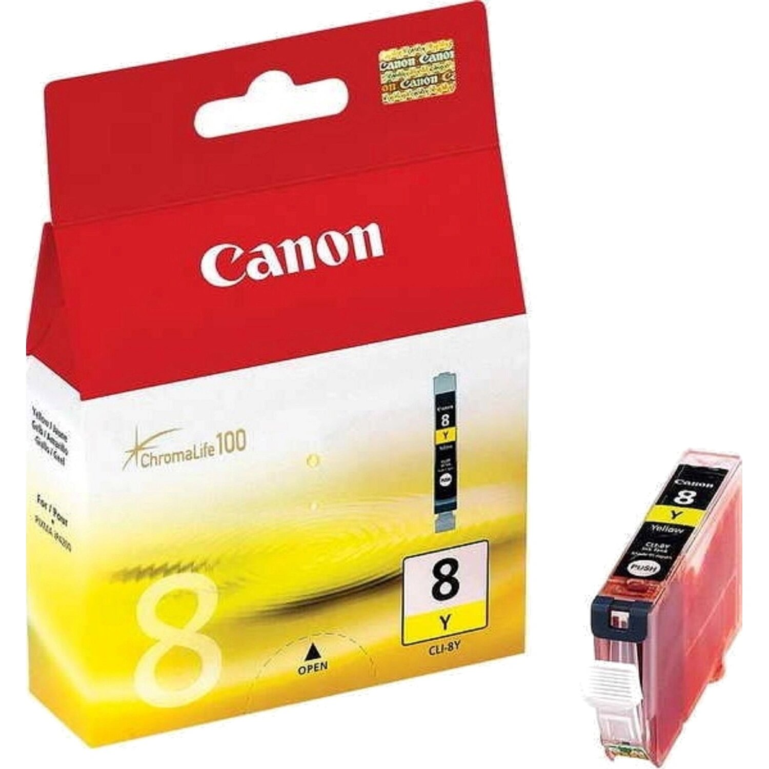 Canon Уценка. Картридж струйный Canon CLI-8Y 0623B024 желтый оригинальный