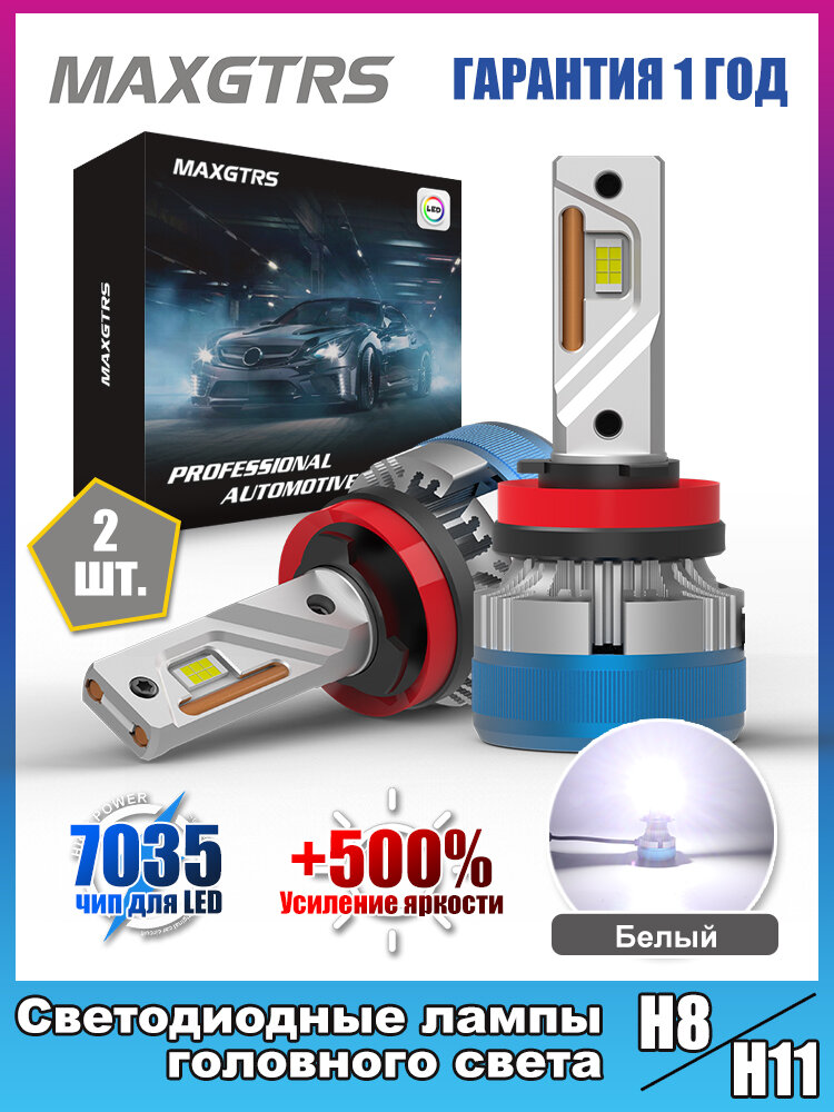 2шт MAXGTR LED H8 H9 H11 H16JP 45 Вт/1 шт дальний/ближний свет/противотуманные фары с canbus светодиодной лампочкой PGJ19-1 PGJ19-5 PGJ19-2