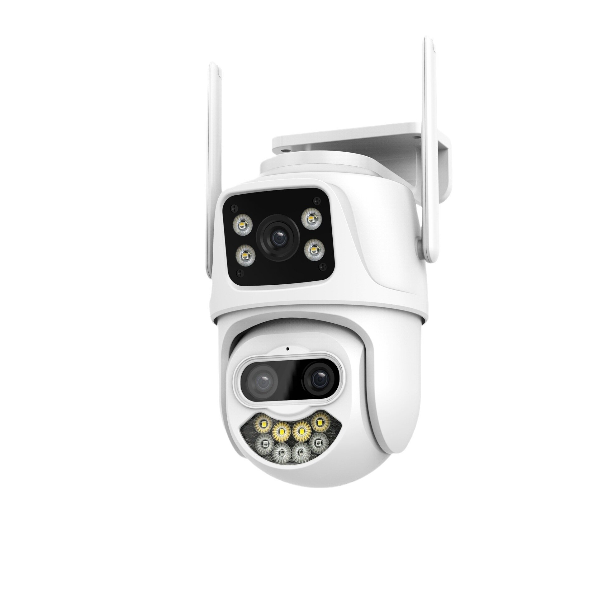 ICSEE 6MP Двухкамерная PTZ камера 3MP+3MP Двухсветовая цветная ночная съемка WiFi Ethernet объектив 4-8 мм F3.9