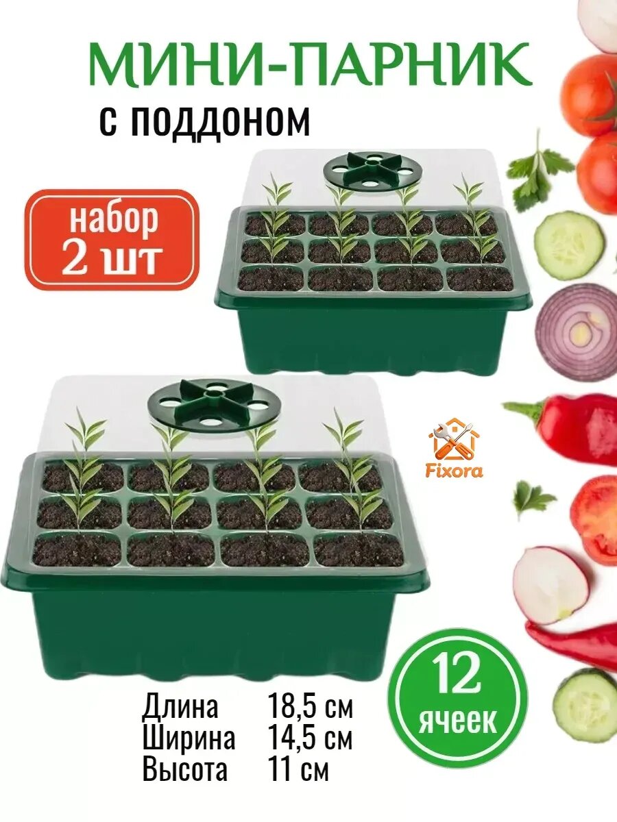 Мини парник для рассады 2 шт