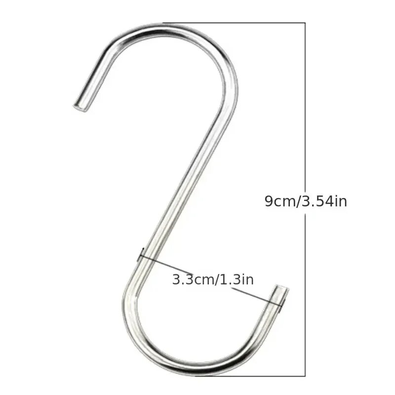С-образные крючки из нержавеющей стали 10pcs 9cm G1797C