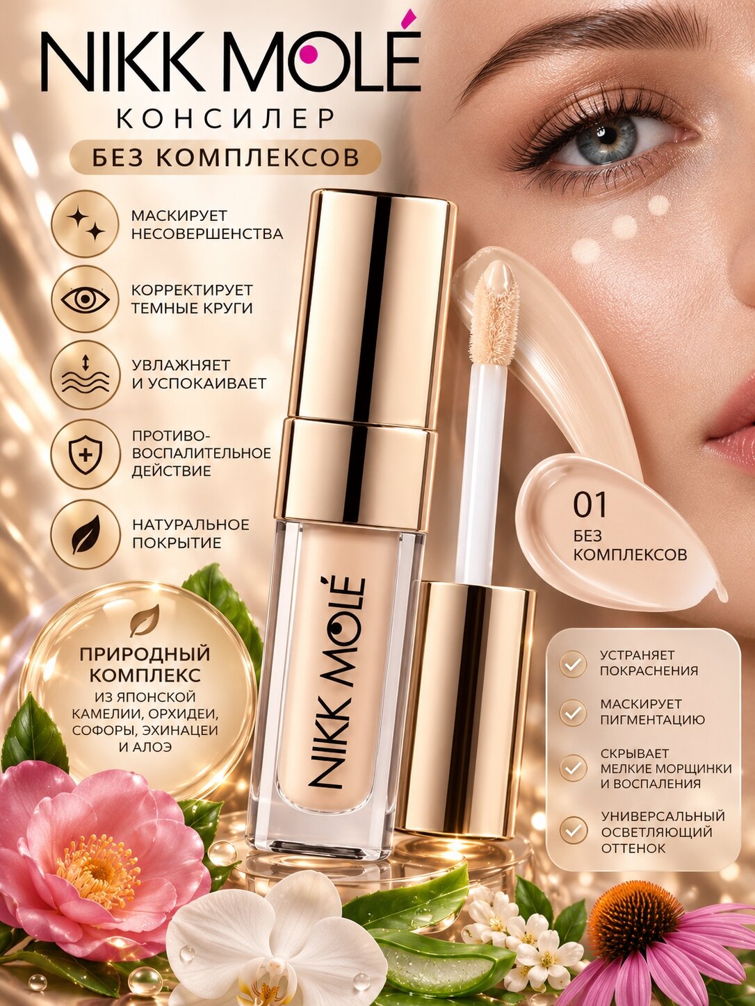 Nikk Mole Консилер без комплексов 01