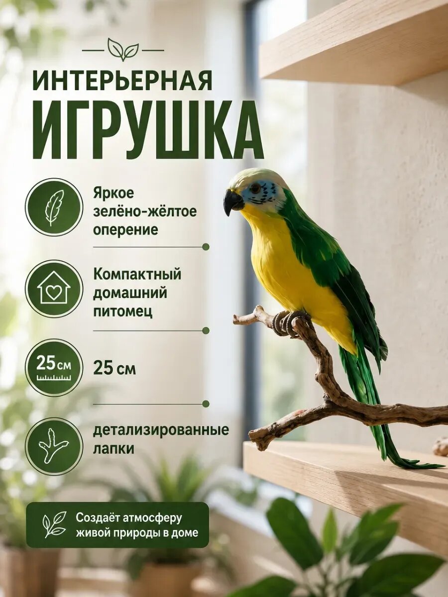 Интерьерный попугай