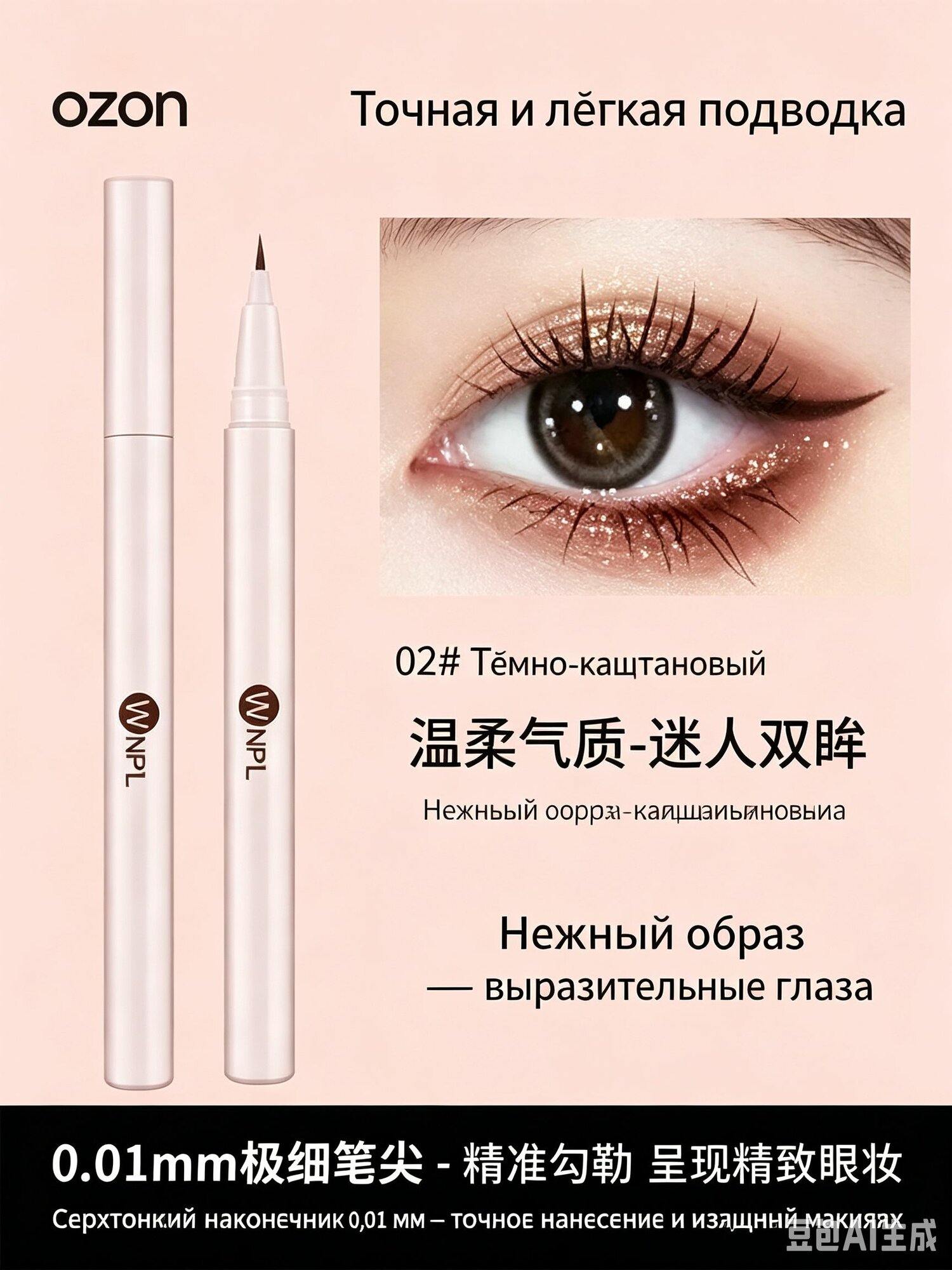 Farres Подводка-лайнер для глаз водостойкая тон 03 Мокко 0,6 мл