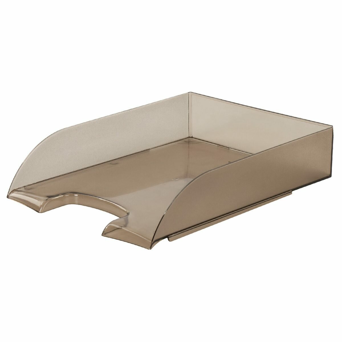 Лоток для бумаг горизонтальный Brauberg Office style, 320х245х65мм, тонированный серый (237289), 4шт.