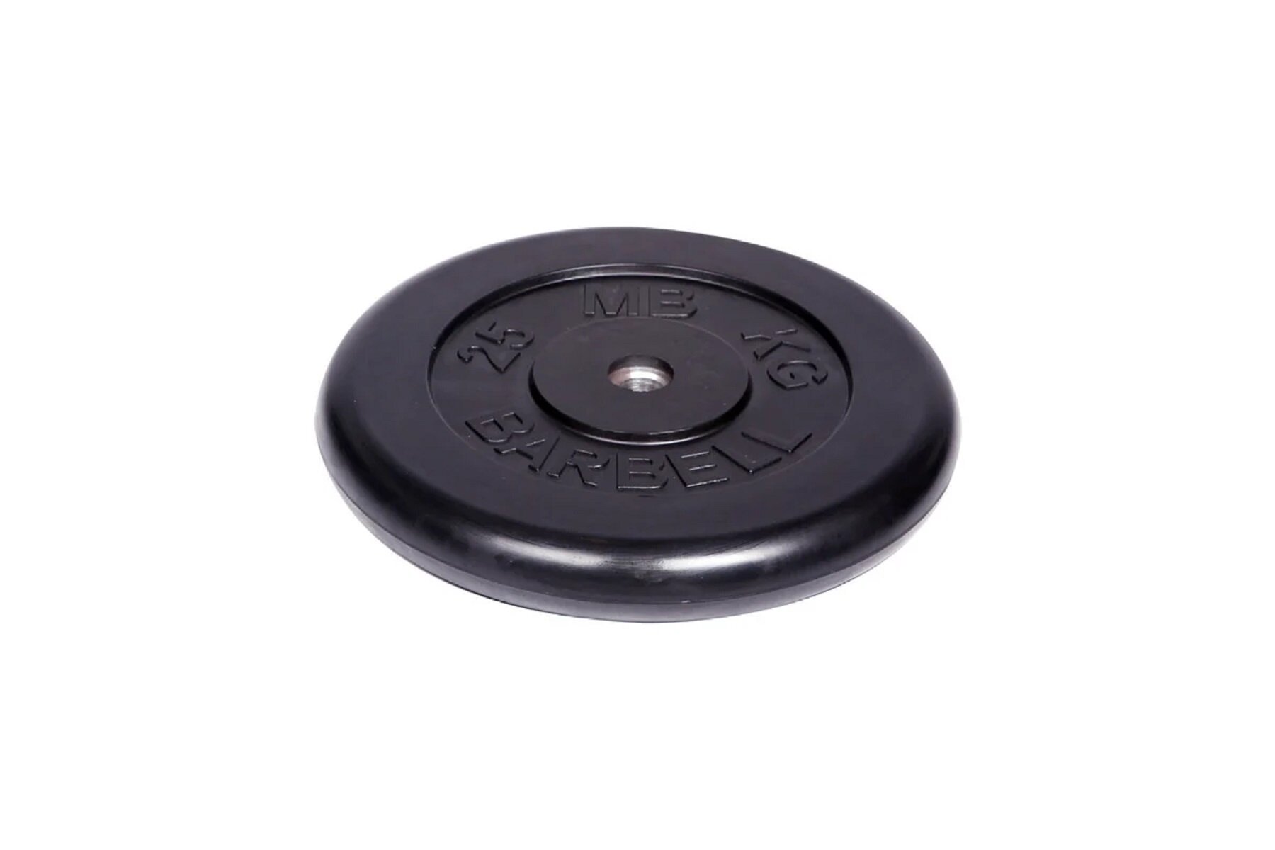 Диск для штанги Barbell d 31 мм, 25 кг. черный, обрезиненный
