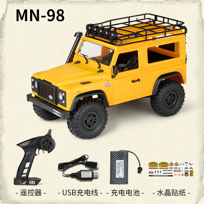 Радиоуправляемая модель автомобиля Mangniu MN98 Camel Cup Defender, полноразмерный внедорожник 4WD, игрушка для детей