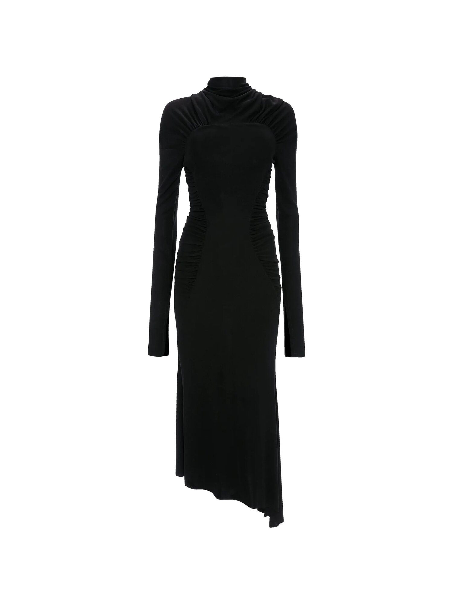 Платье Ruched asymmetric midi dress