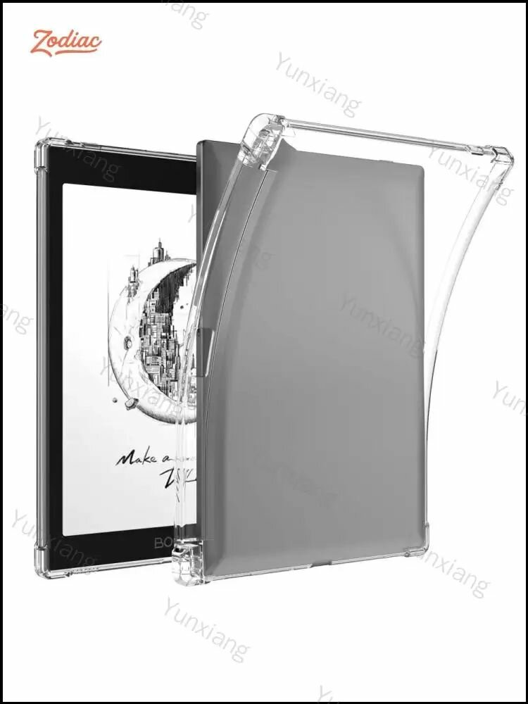 Прозрачный чехол для планшета 7,8-дюймового Onyx Boox faraday e-Reader - Ультратонкая легкая прозрачная силиконовая гибкая мягкая задняя крышка