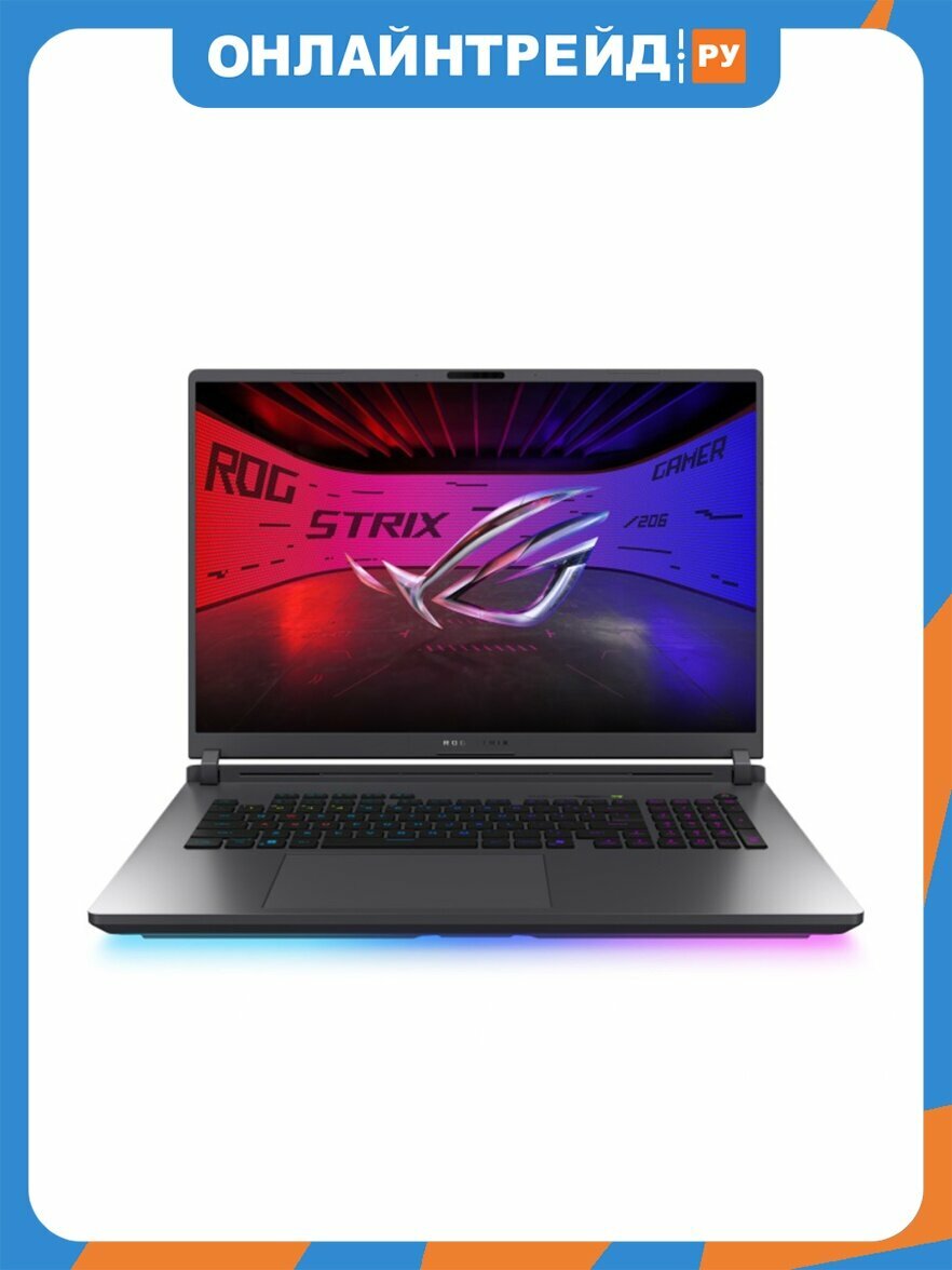 Игровой ноутбук Asus ROG Strix G18 G815JMR-S9080 18" WQXGA IPS 240Hz 500nits i7-14650HX(2.2ГГц), 32Гб DDR5, SSD 1Тб, RTX5060 8Гб, без ОС, Eclipse Gray (90NR0LE1-M004