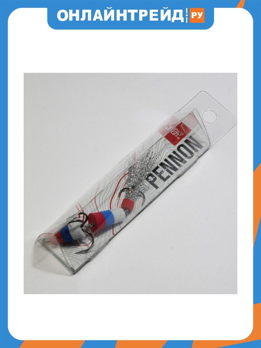 Приманка джиговая Lucky John LJ PENNON 12 крас. син. бел. в блистере