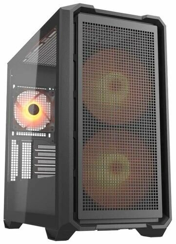 Компьютерный корпус Cougar MX600 MINI RGB (MX600 MINI RGB) черный - Mini Tower, Micro-ATX, USB 3.2 Gen 1 Type-A, USB 3.2 Gen 2 Type-C