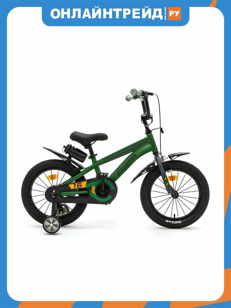 Детский велосипед Zigzag 16" CROSS зеленый