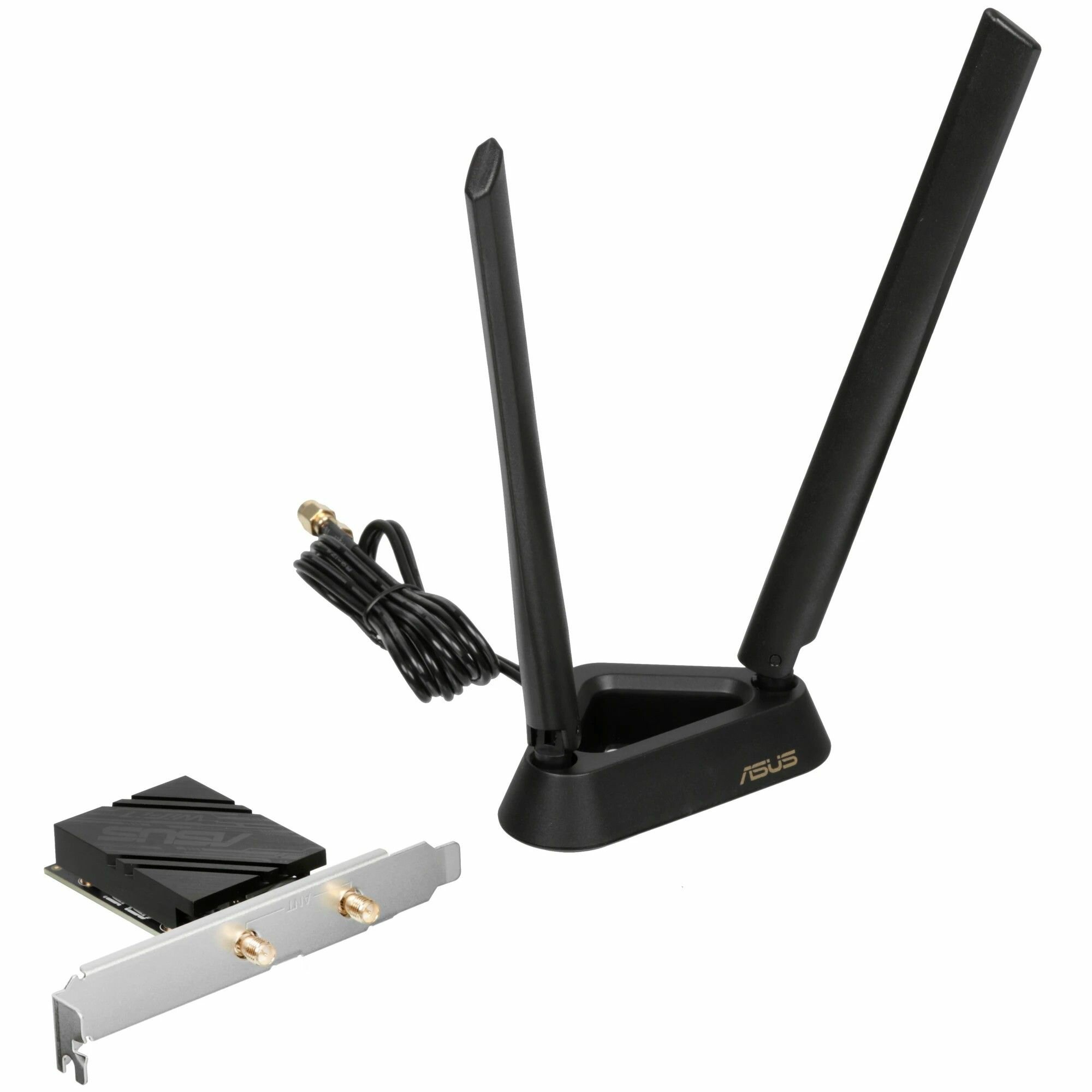 Сетевой адаптер WiFi ASUS PCE - BE92BT, SMA (female) 0 6 ГГц, 5 ГГц, 2.4 ГГц