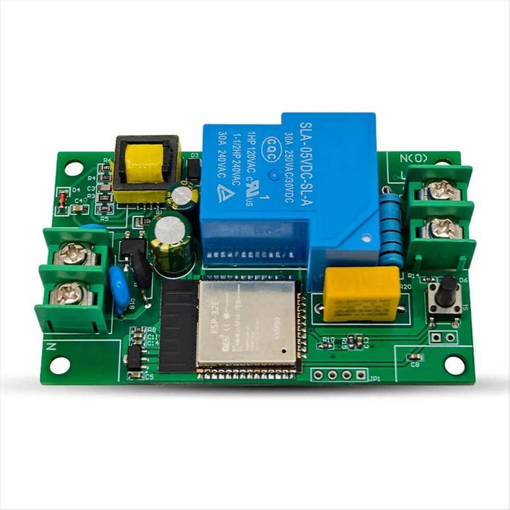 ESP32 Одноканальный Релейный Модуль, Источник Питания Переменного Тока