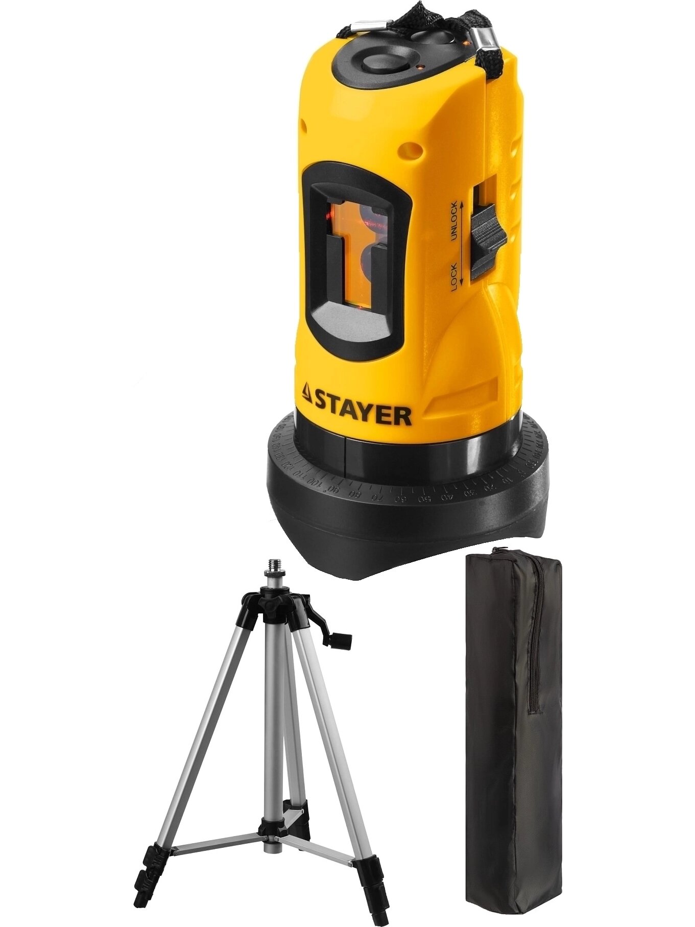 Лазерный нивелир STAYER Professional 10 м, штатив, в чехле