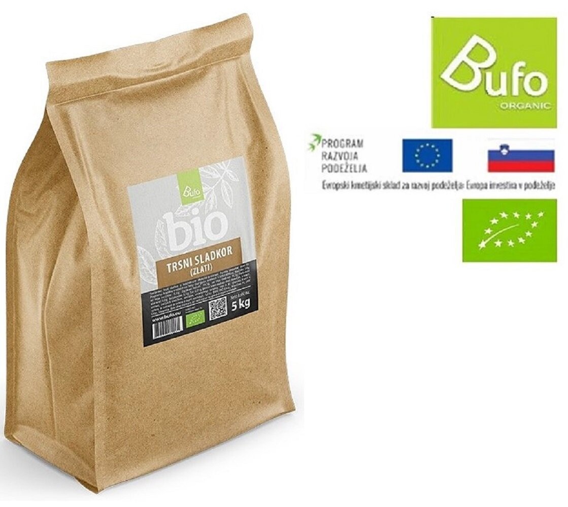 Bufo Eko сахар тростниковый золотистый Словения 5кг