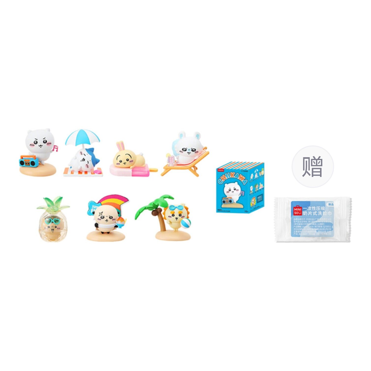 Коробки-сюрпризы унисекс MINISO x Chiikawa Летняя Коллекция Мемов "Чай"