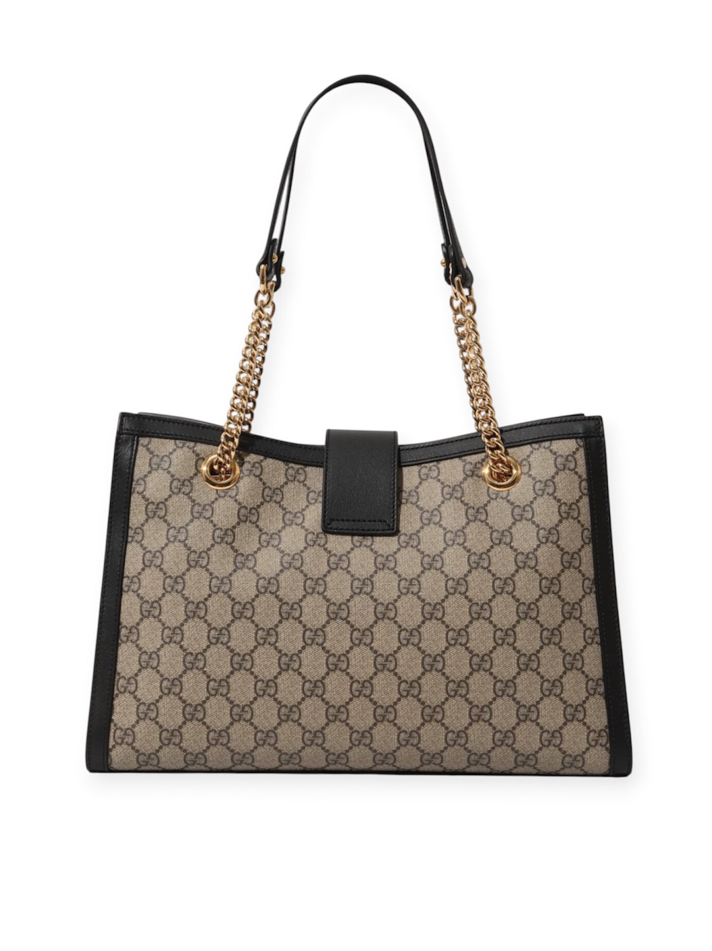 Сумка тоут GUCCI Padlock Medium Tote, бежевый, черный — фото 1