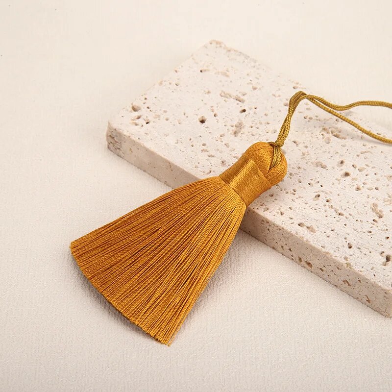 Кисточки из полиэстера 5 см, 2/5/10 шт. 10pcs, ochre