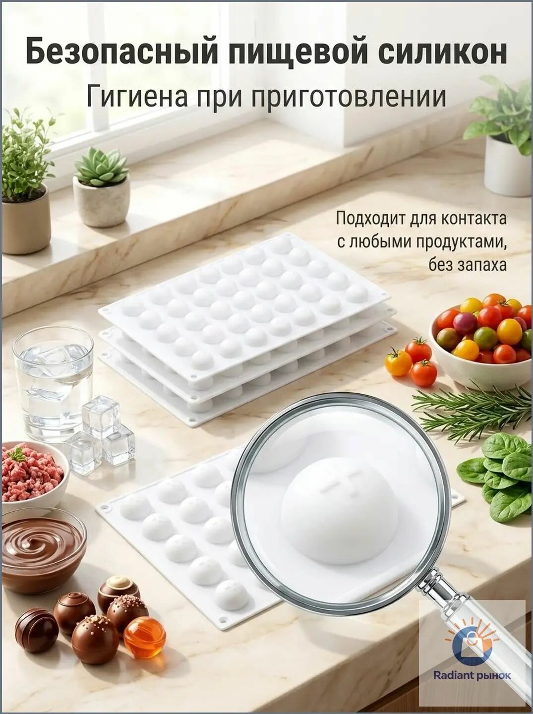Форма для конфет, 3 шт — фото 1