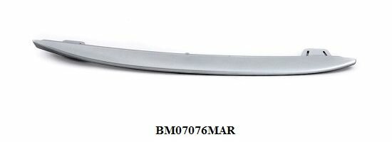 Молдинг решетки радиатора правый для BMW F10 2009-2013 в бампер, БМВ Ф10 молдинг решетки радиатора правый TYG BM07076MAR, oem 51117231860