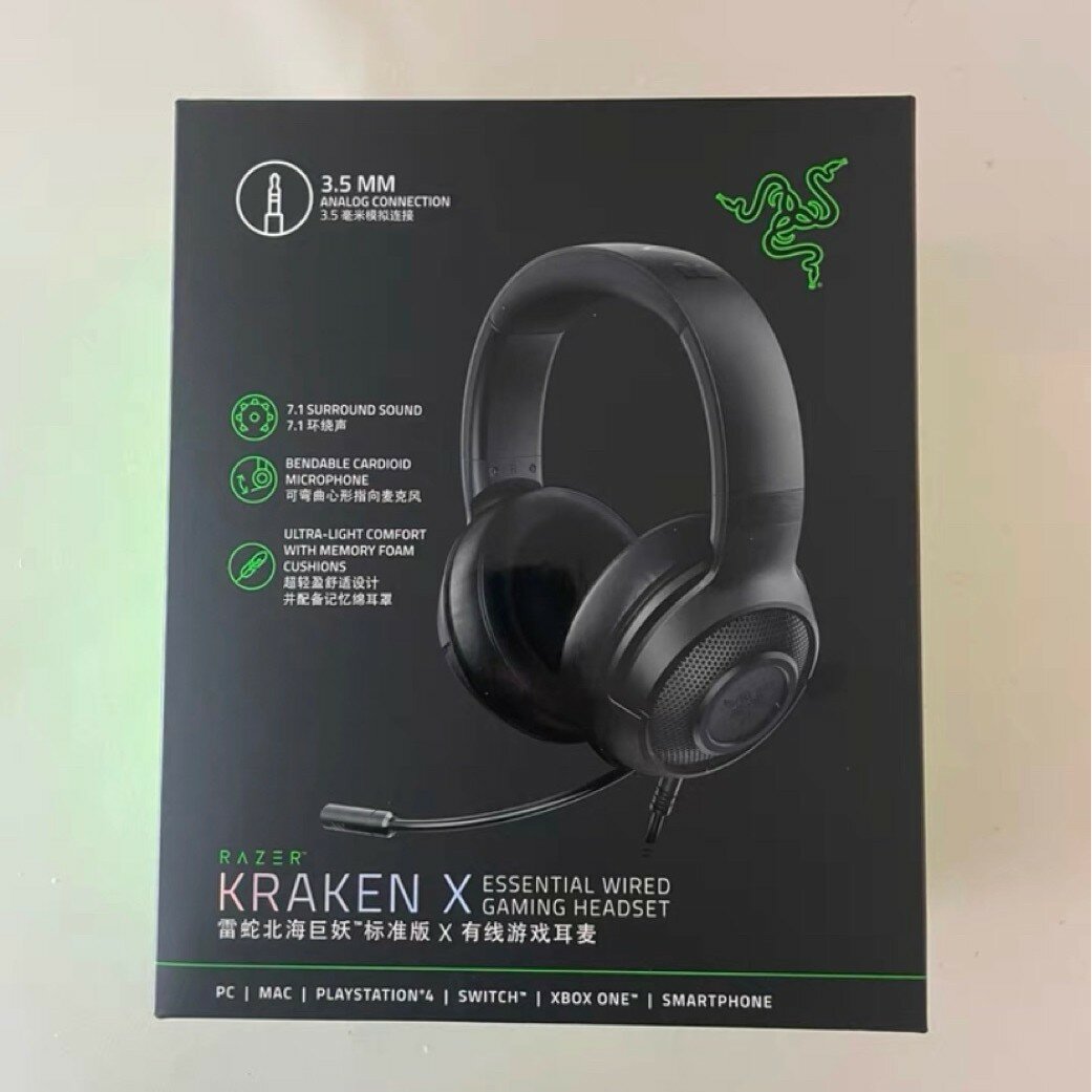 Kraken X Стандартная Версия Наушники для Гейминга с 7.1 Каналами Объемного Звука для ПК
