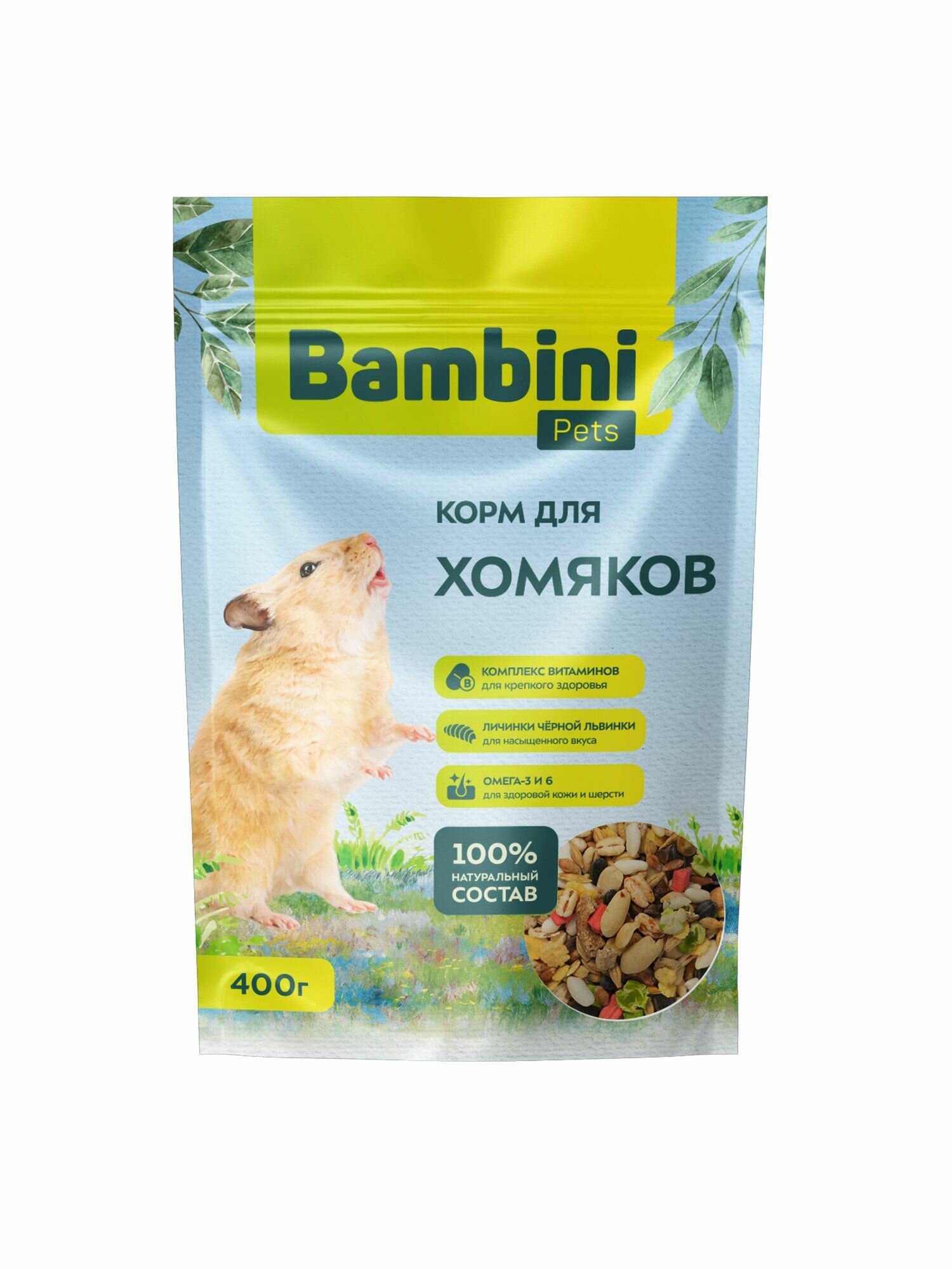 Bambini Pets - Корм для хомяков (400гр) — фото 1