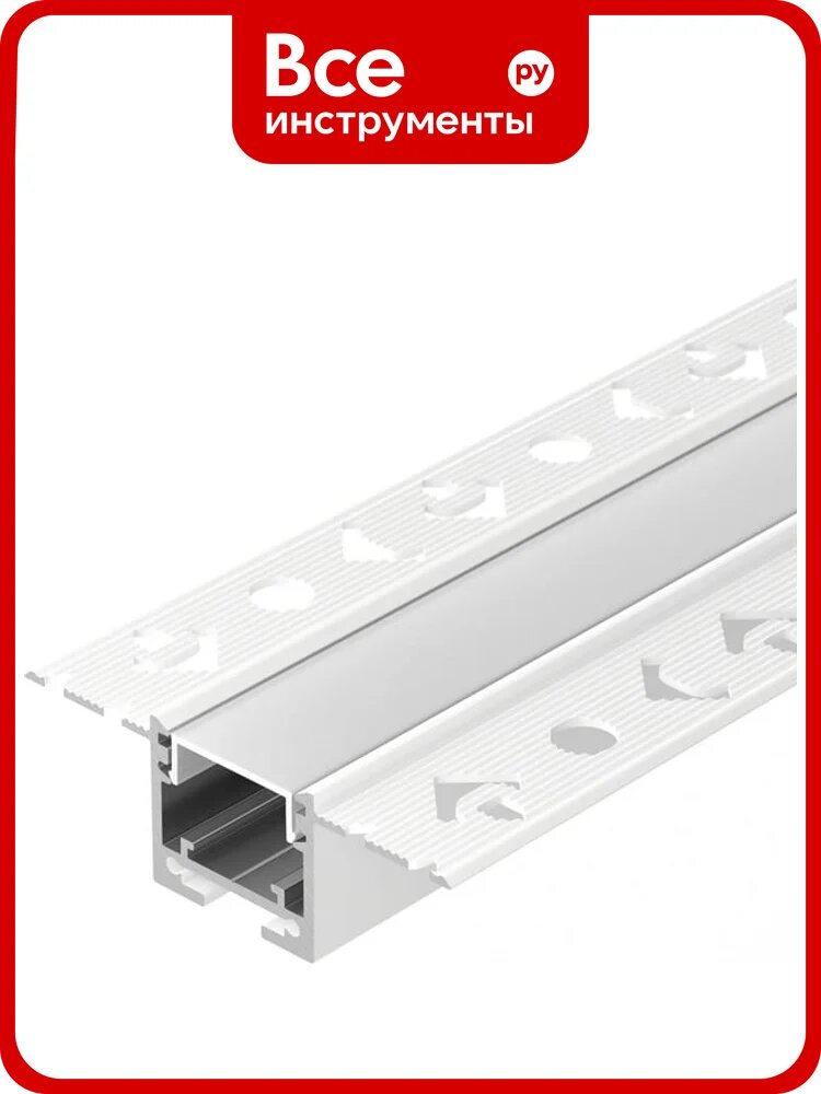 Профиль Arlight SL-LINIA20-FANTOM-2500, алюминий, белый, накладной, 2500x65x22 мм
