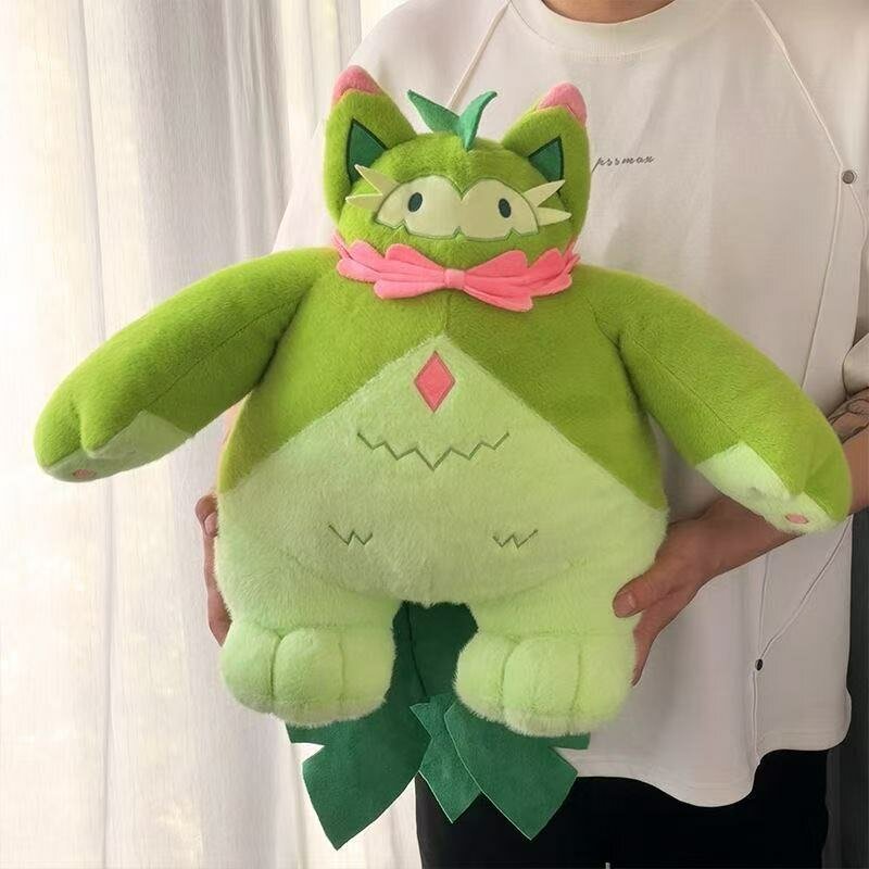 Plush toy roco kingdom with pp cotton filling for kids and teens, green, pink