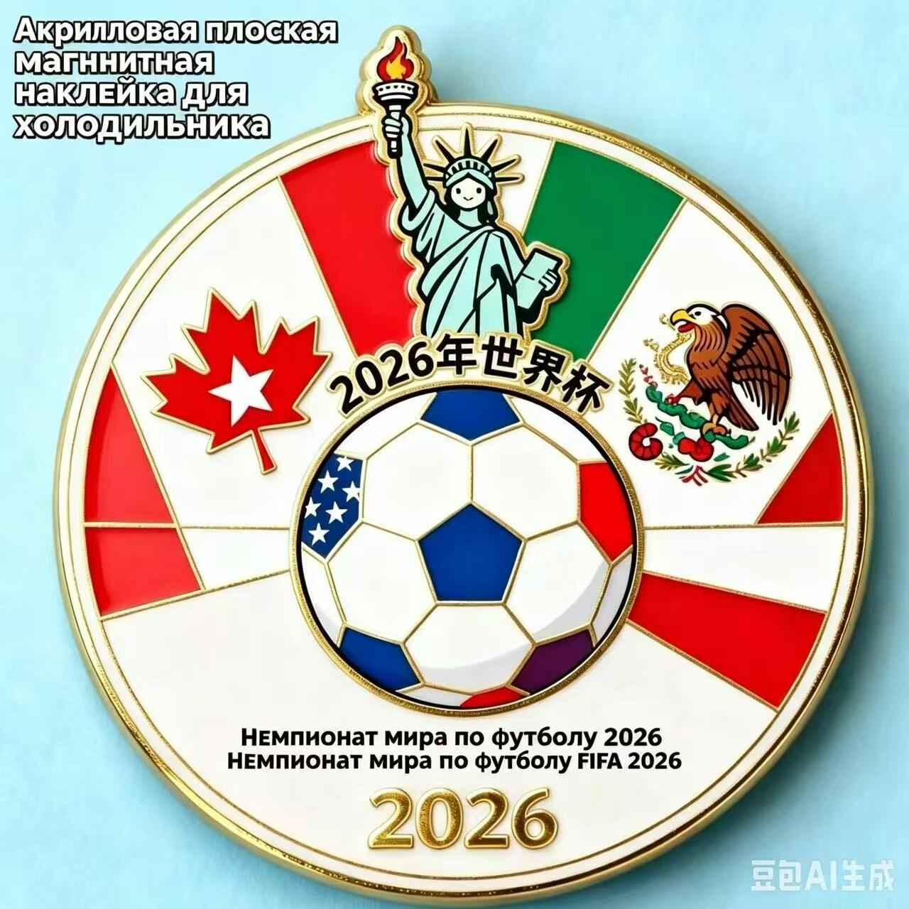 2026 Памятные монеты чемпионата мира по футболу, металлические значки для футбольных фанатов, коллекционный сувенир-Канада