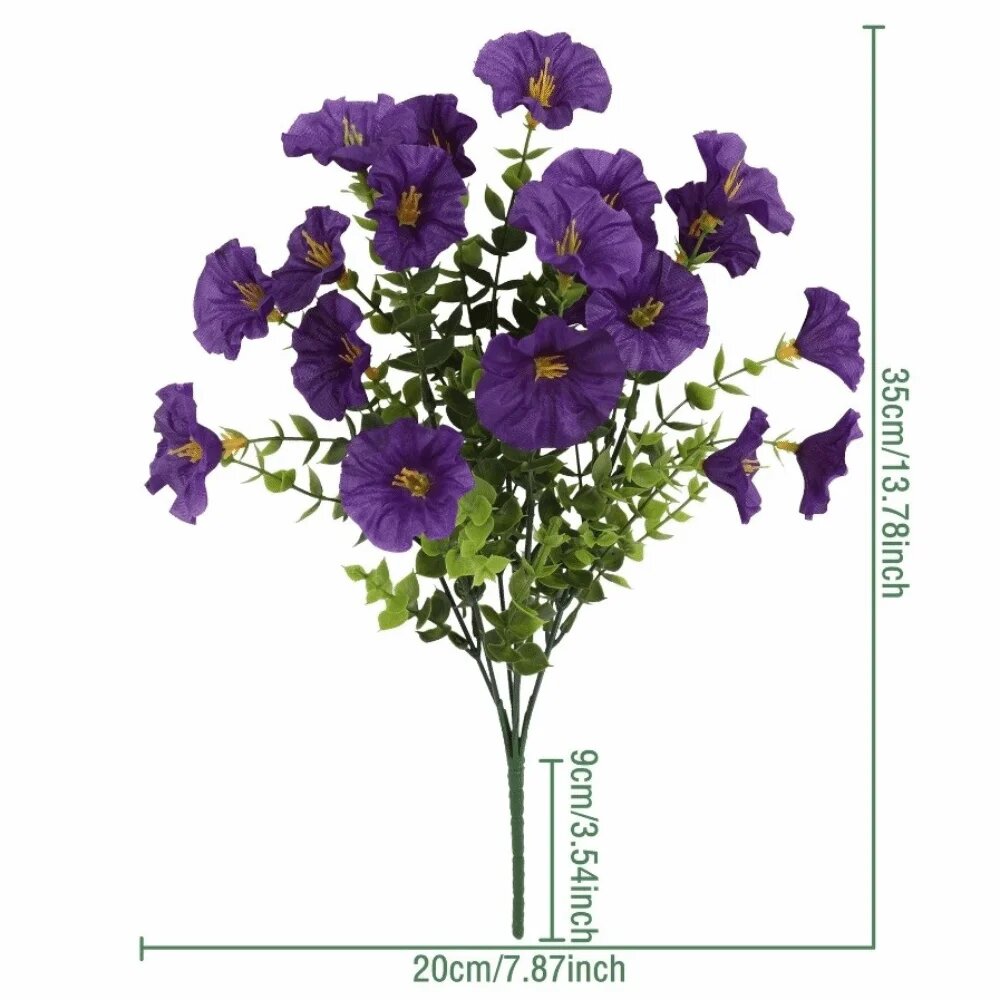 Искусственные цветы фиалки и бархатцы Фиолетовый, Purple