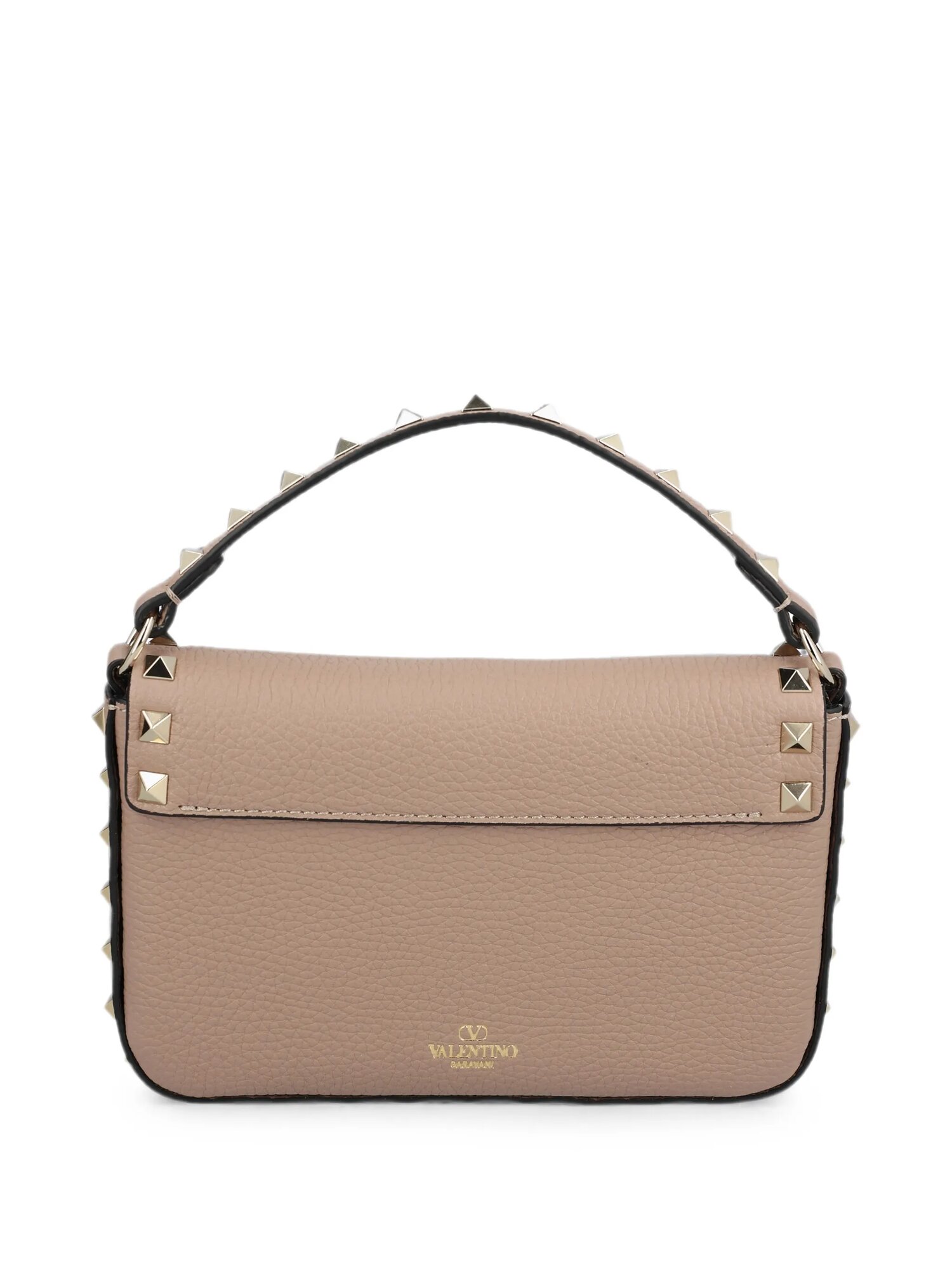 Сумка Valentino Rockstud embossed-leather mini bag — фото 1