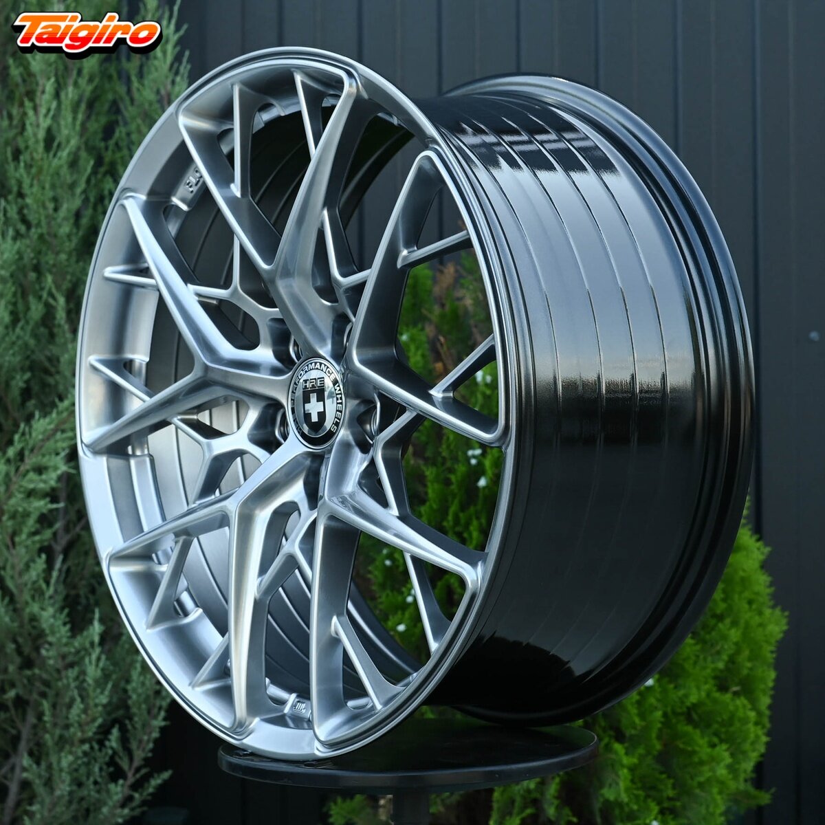 Комплект литых колесных R19 HRE FF10 Стиль 8.5J ET38 5*108 Темный хром