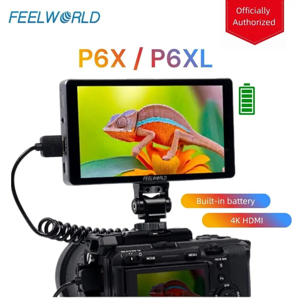 FEELWORLD P6XL портативный монитор 6 дюймов P6X without battery