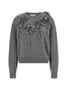 Свитер Alberta Ferretti Flower-embroidered wool sweater