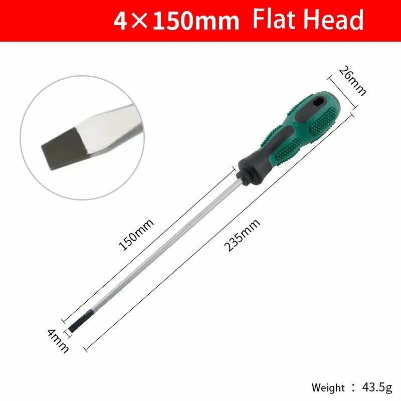 Магнитная отвертка хромованадиевая 2025 4- 150mm Slotted