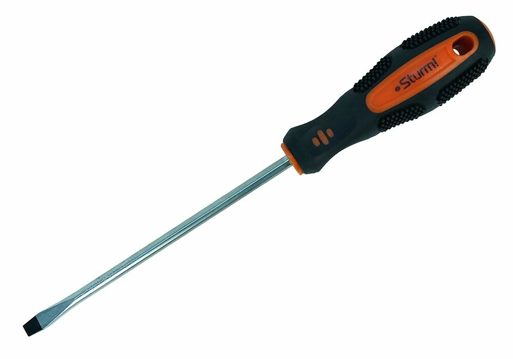 Отвертка плоский шлиц SL6х150мм, CrV, магнитный наконечник Sturm! 1040-03-SL6-150