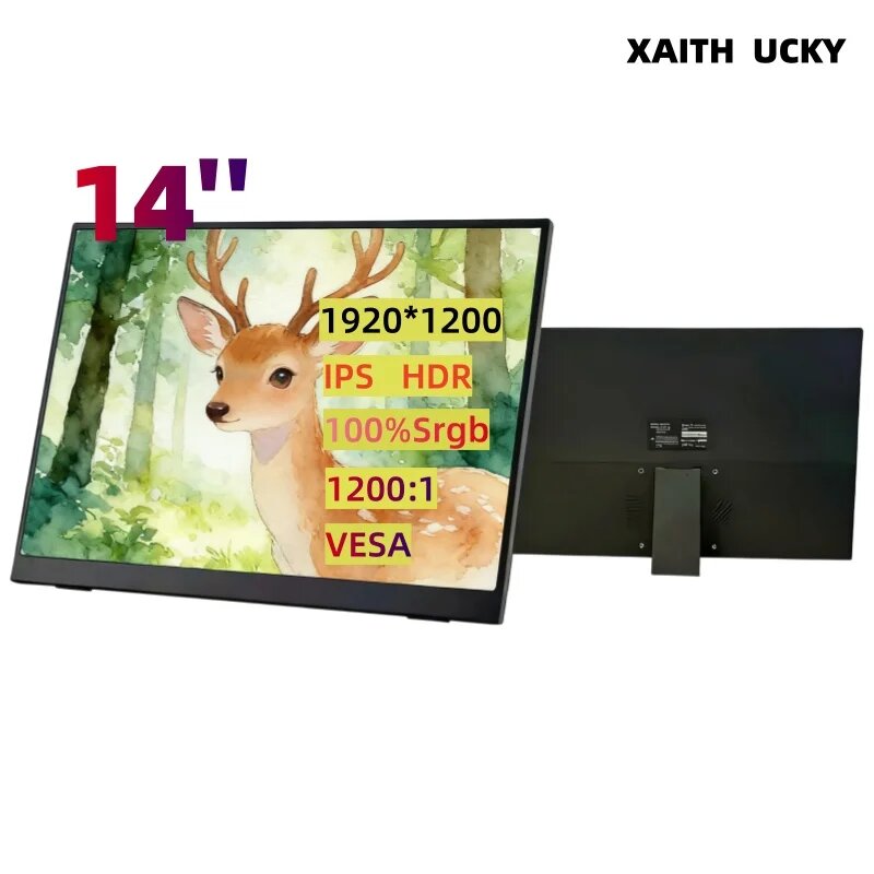 XAITH UCKY 14-дюймовый портативный монитор FHD