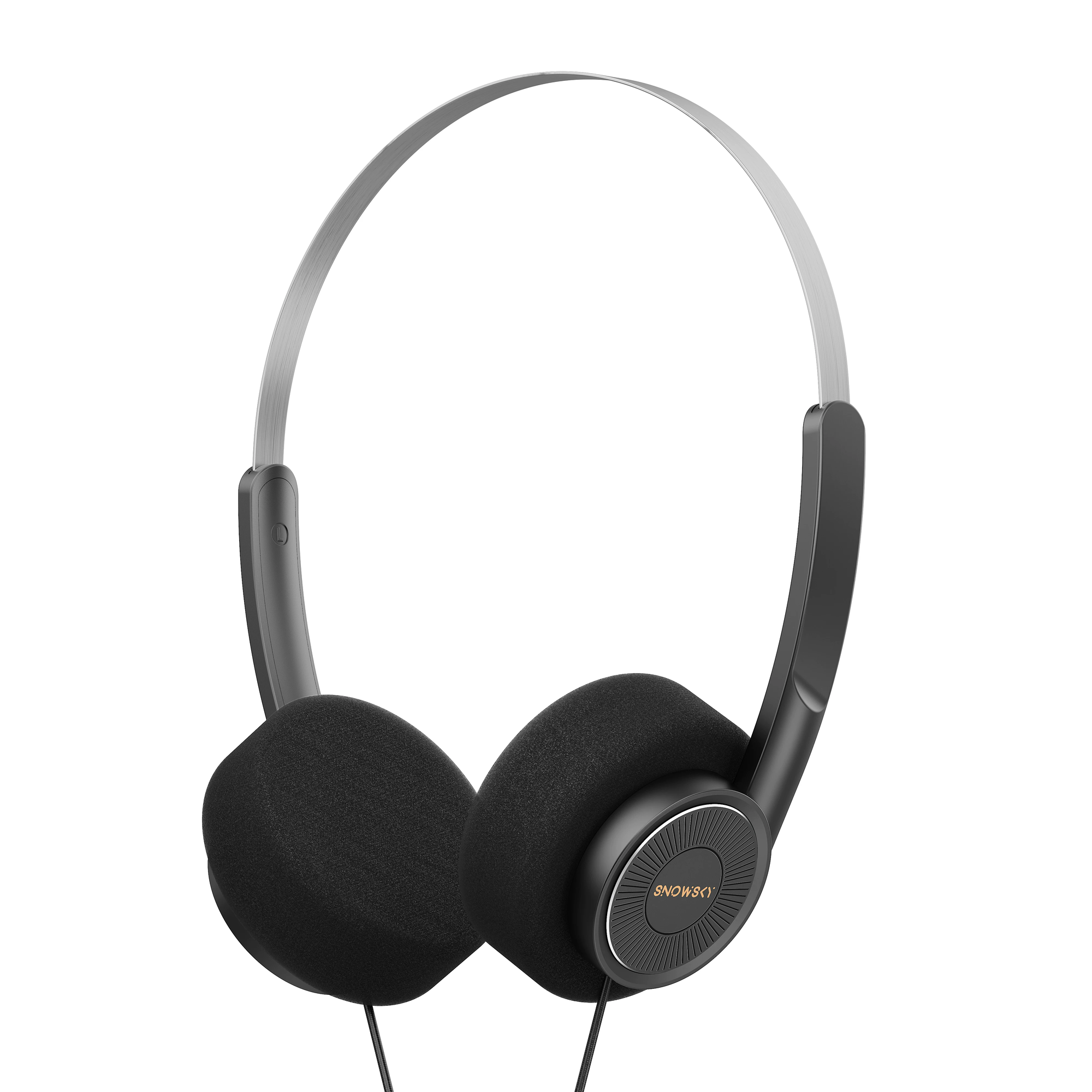 Проводные накладные наушники FiiO Snowsky WIND PRO ретро-стиль, Hi-Fi с пультом на кабеле, металл, Чёрный,