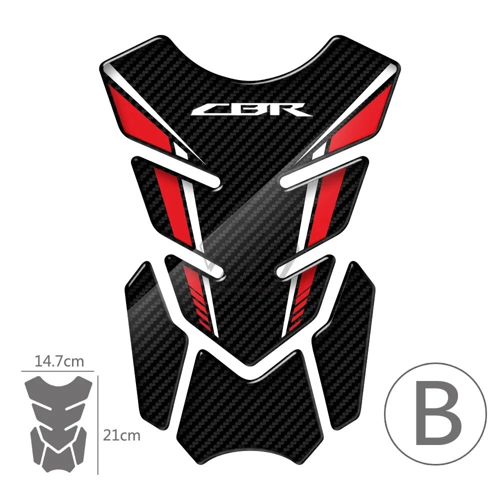 Для Honda CBR 250RR 600RR 900RR 1000RR 650F 1100XX Fireblade 3D карбоновая защита бака мотоцикла