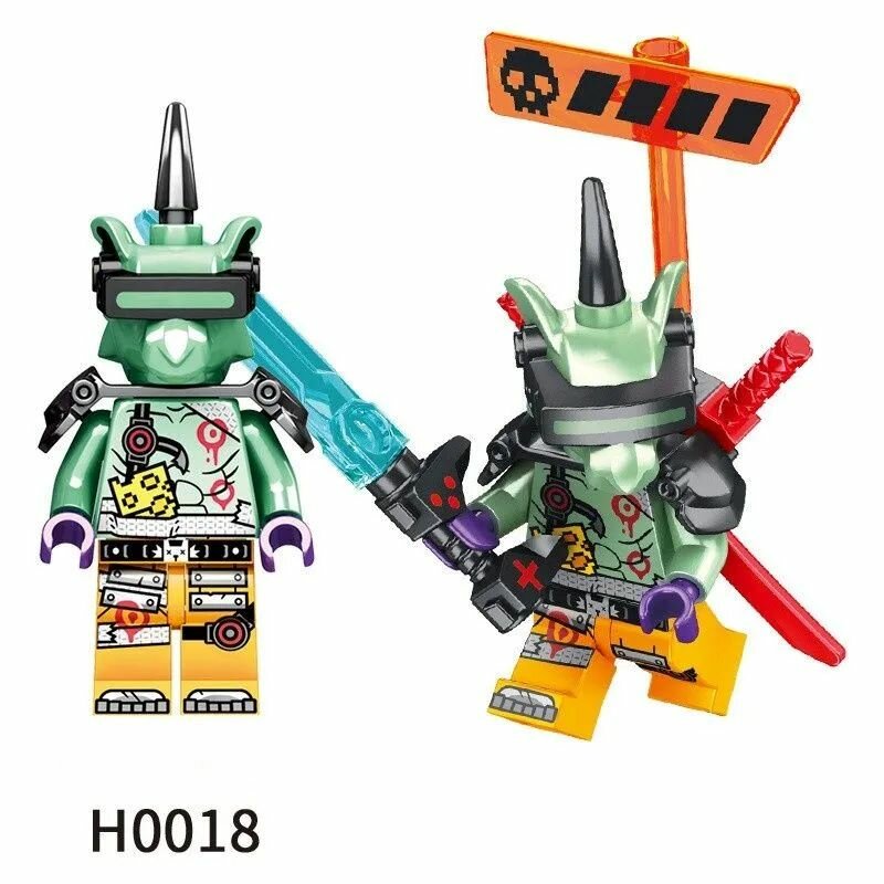 Фигурка конструктор Зелёный волк-воин / Ниндзяго / Ninjago