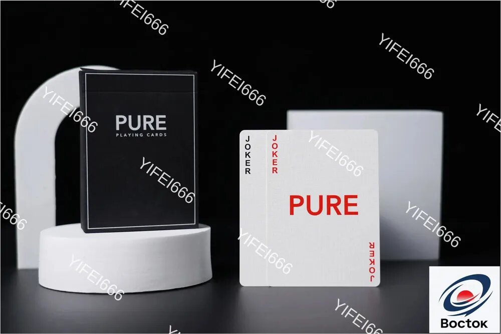 Игральные карты TCC PURE Black: импортная колода для кардистри и магии, бюджетная серия для тренировок Набор из 1 колоды